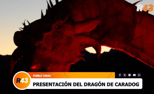 Reviví la inauguración del Dragón Caradog de Pueblo Carao