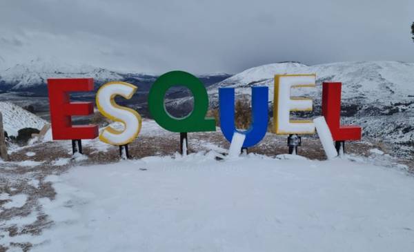 Mirá las postales de Esquel durante el temporal climático